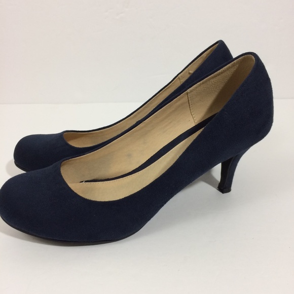 Chinese Laundry | Shoes | Chinese Laundry Blue Round Toe Suede Pump 8w ...